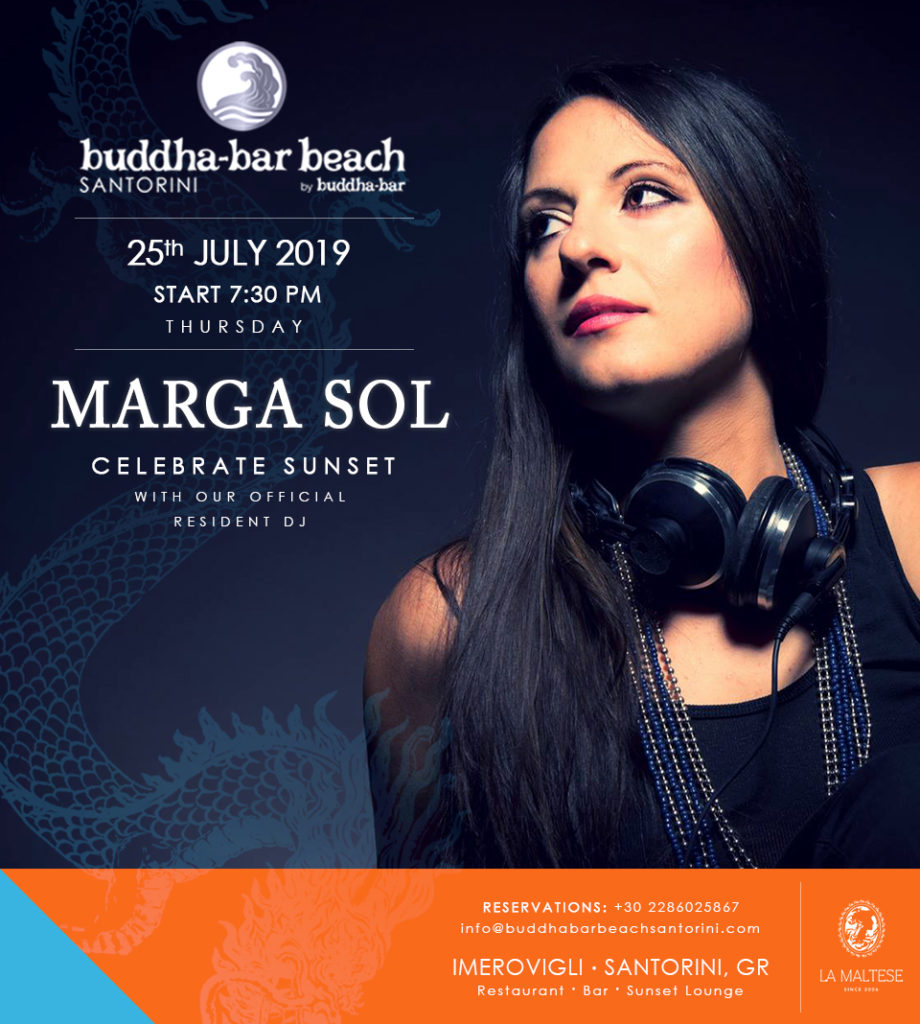 Celebrate Sunset in BUDDHA BAR, Santorini with our Official DJ Marga ...